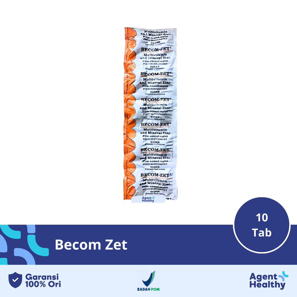 Jual Becom Zet isi 10 Tablet - Memenuhi Kebutuhan Multivitamin | Shopee ...
