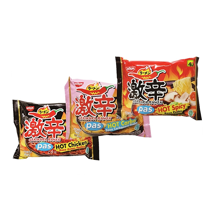 Jual Mie Instant Ramen Nissin Gekikara Porsi Pas HALAL / Nisin Instant ...