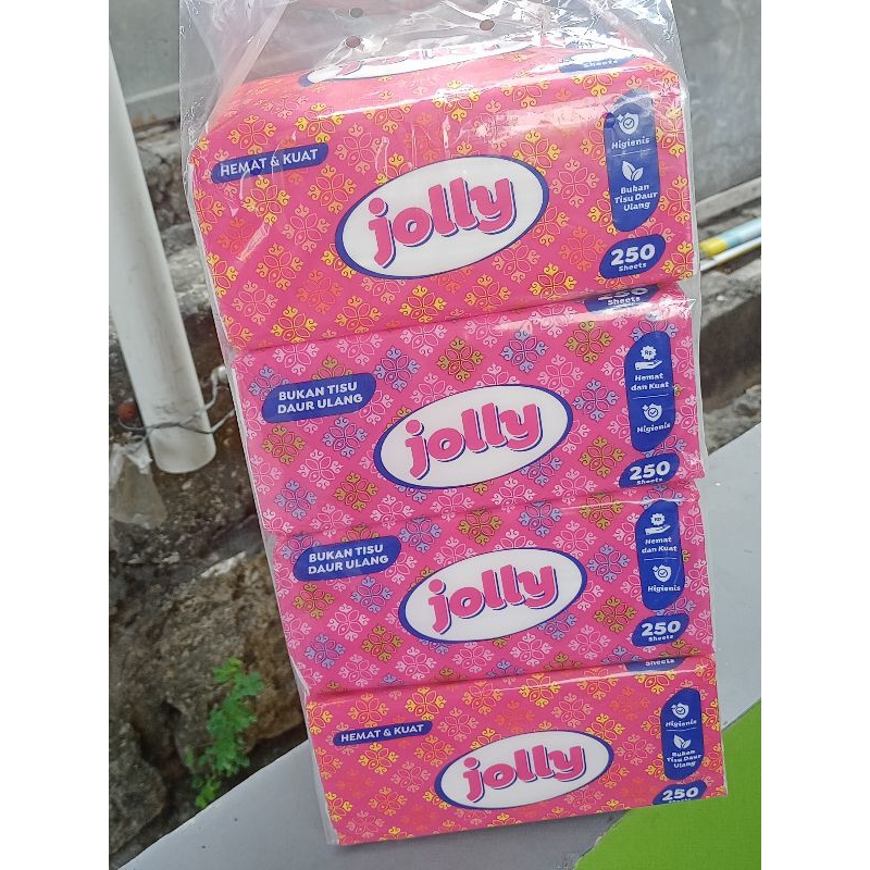 Jual TISSUE JOLLY 250 sheets isi 4 pcs murah | Shopee Indonesia
