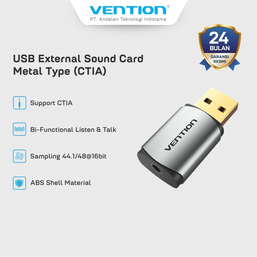 Jual Vention USB Sound Card External USB - CDN | Shopee Indonesia