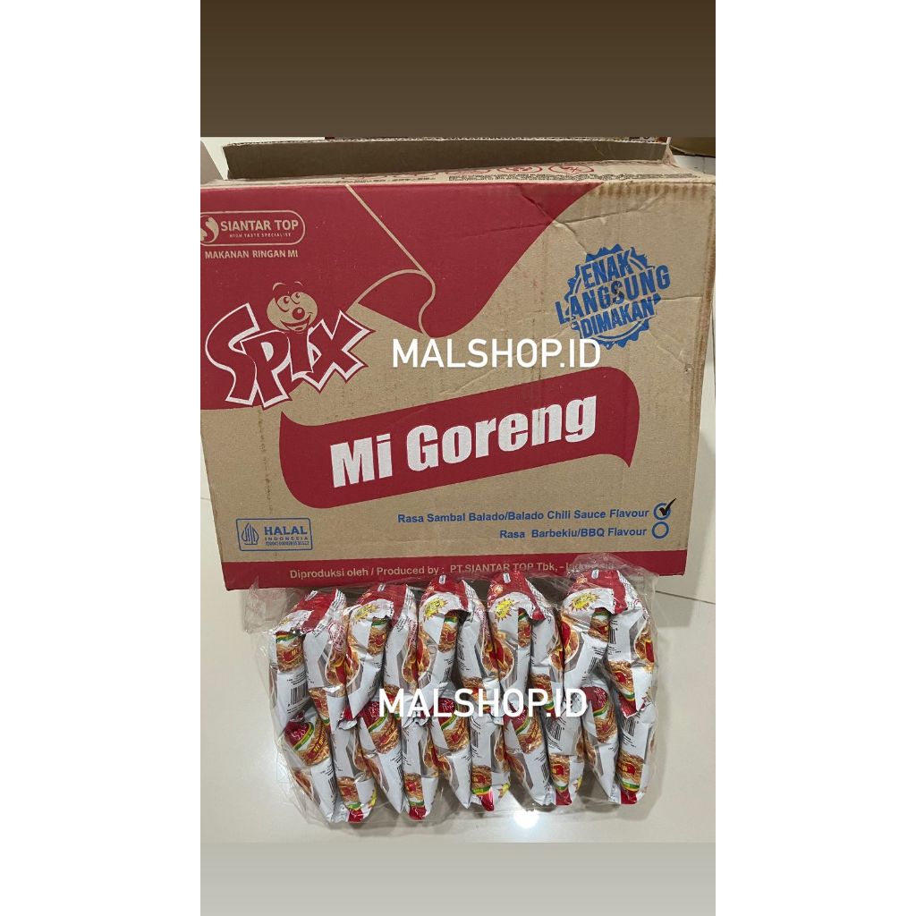 Jual Mie Goreng Spix/ Siantar Top Rasa Sambal Balado 9gr/ Renceng ...