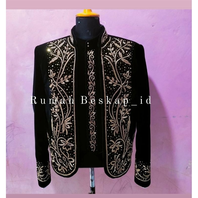 Jual Beskap pengantin jawa bludru / beskap jawa solo modern baju ...