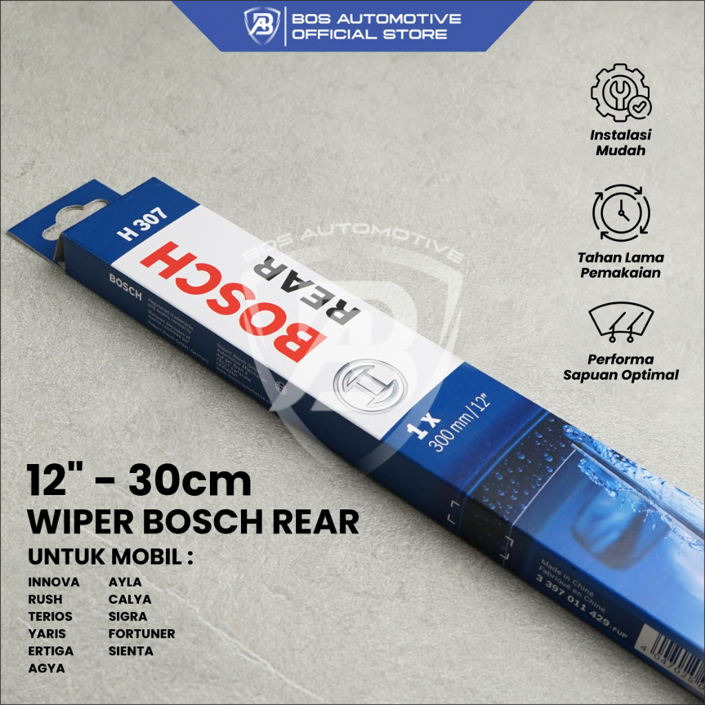 Jual WIPER BELAKANG BOSCH H307 12" / H354 14" / H352 14" / H306 12" INCH MOBIL UNIVERSAL ...