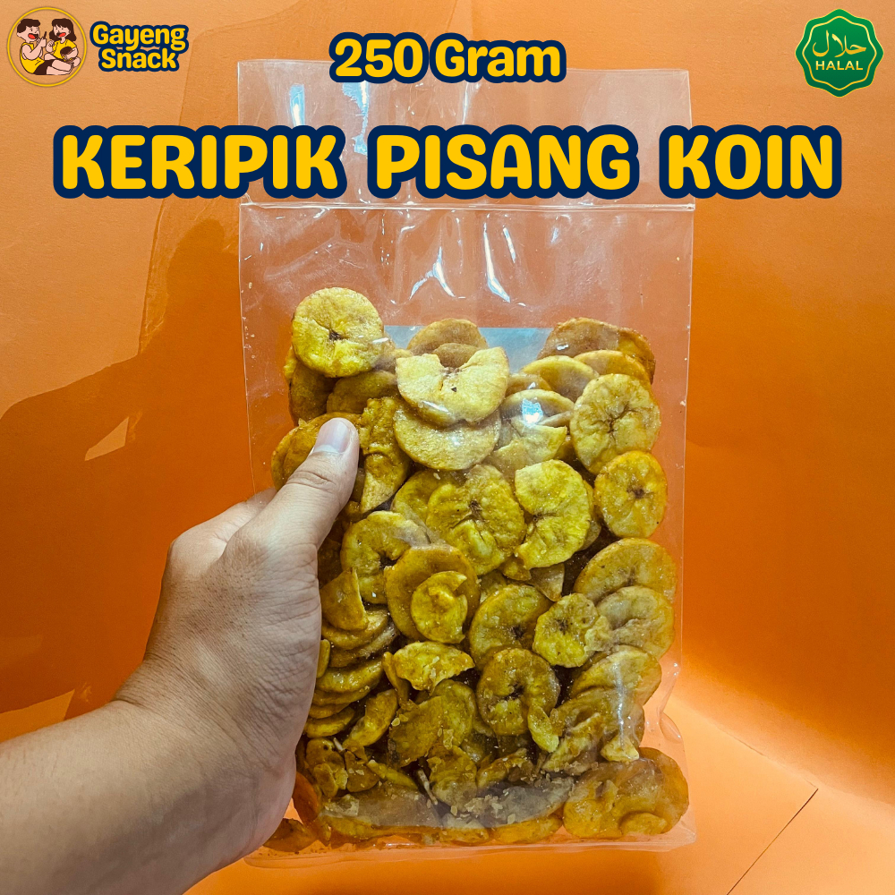 Jual Keripik Pisang Koin Karamel - Pisang Crispy Bulat Manis 250gr ...