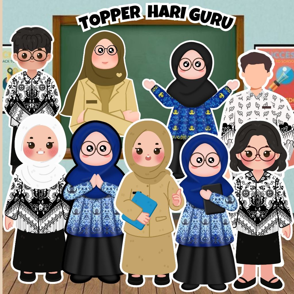 Jual TOPPER HARI GURU/TOPPER BUKET/TOPPER GURU | Shopee Indonesia