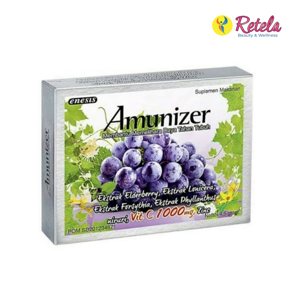 Jual AMUNIZER VITAMIN C . ZINC 4 TABLET | Shopee Indonesia