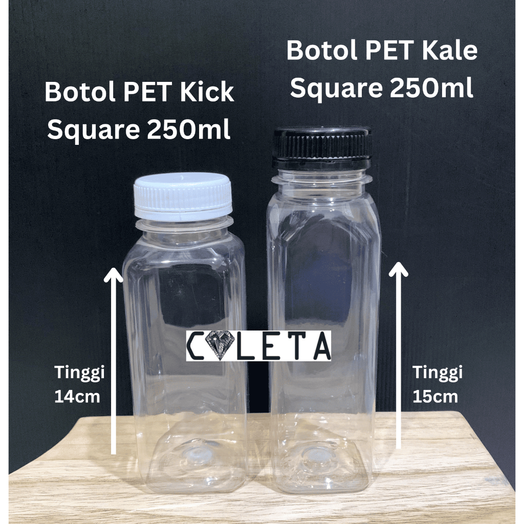 Jual [ISI 25pc] Botol Kale PET 250ml TEBAL PREMIUM/Botol Kale Bulat ...