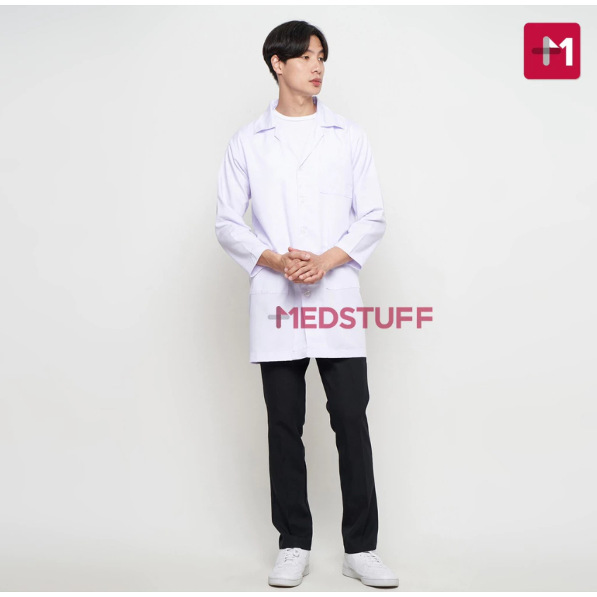 Jual (last stock) Jas Lab Putih Praktikum Sekolah Dokter KOAS Lengan ...