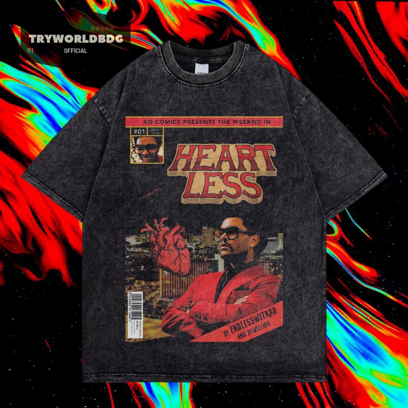 Jual KAOS OVERSIZED / KAOS WASHED / OVERSIZED T SHIRT / KAOS THE WEEKND ...