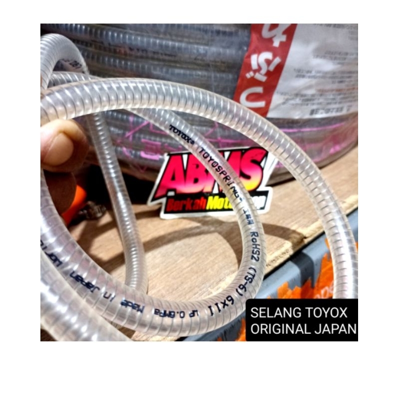 Jual SELANG BENSIN TOYOX JAPAN ORIGINAL TRANSPARAN LAPIS KAWAT SELANG ...