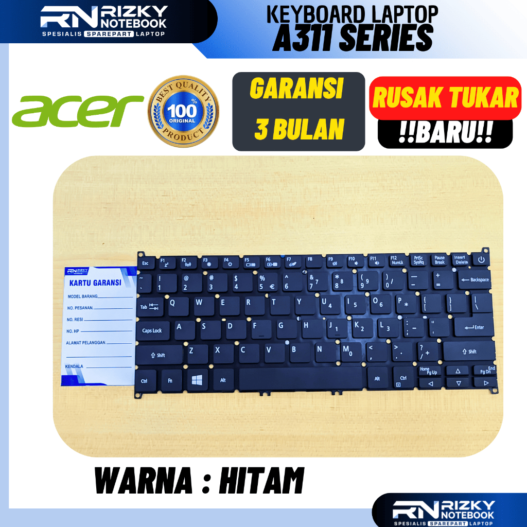 Jual KEYBOARD ACER ASPIRE 3 A311-31-c958 A311 ES11 ES1 132 ES1-132 ...