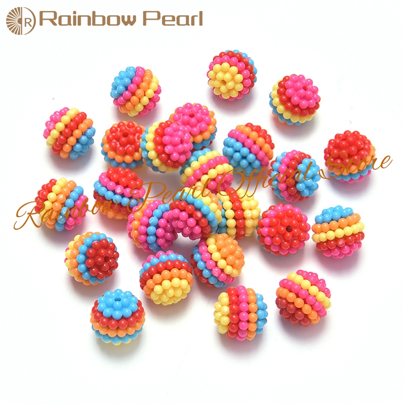 Jual Rainbow Pearl - [30PCS] -Manik Mote Berry Bulat Mutiara 10mm Ada ...
