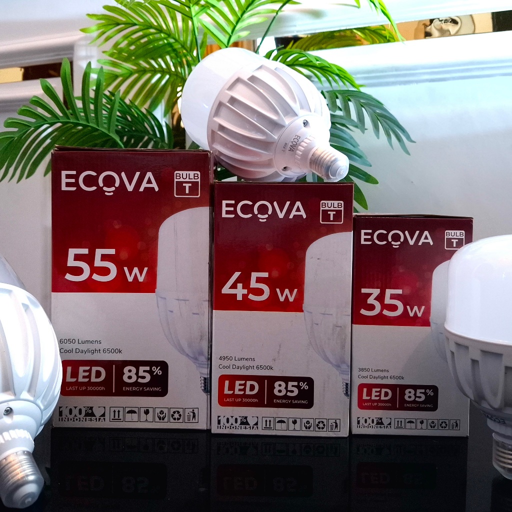 Jual ECOVA LED T-BLUB 35 Watt,45 Watt,55 Watt |Lampu Terang|Lampu ...