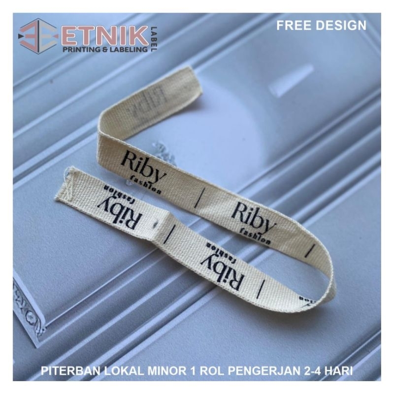 Jual LABEL PITERBAN LOKAL (panjang 15 meter) label baju/ label ...