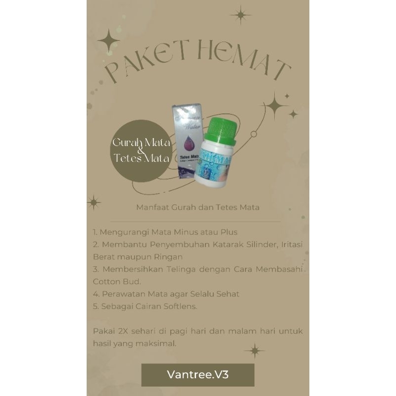 Jual PAKET HEMAT GURAH MATA & TETES MATA | Shopee Indonesia