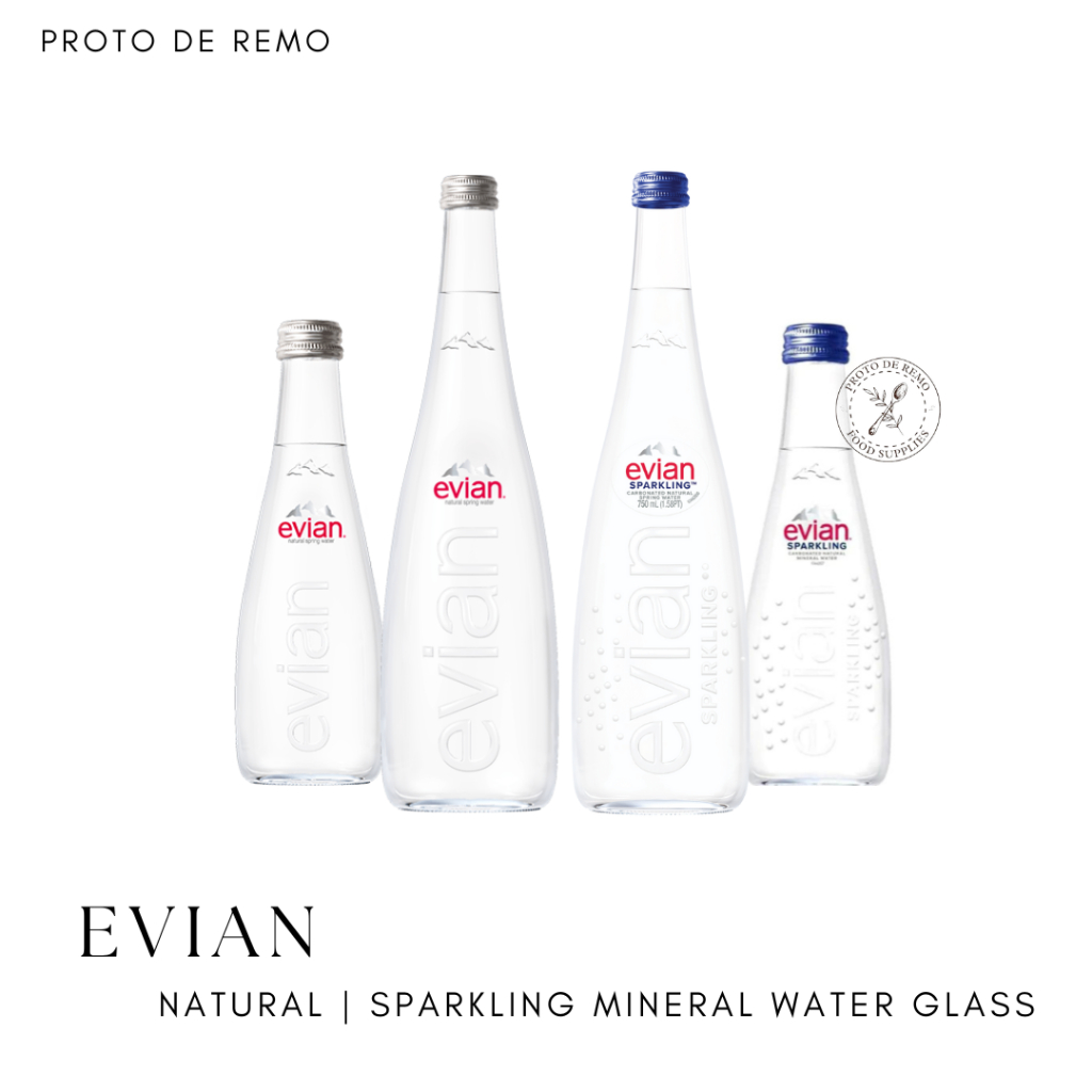 Jual Evian Natural Mineral | Sparkling Water Glass - 330ML / 750ML | Shopee Indonesia