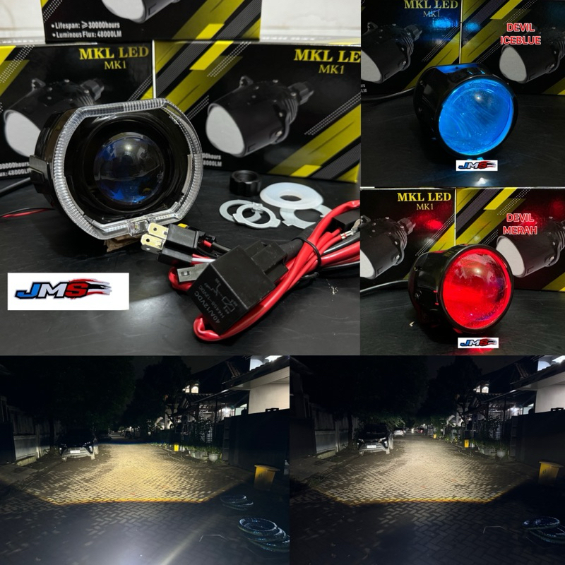 Jual BILED MKL 2,5 INCH BLUELENS 60 WATT PROJECTOR BILED MOTOR MOBIL ...