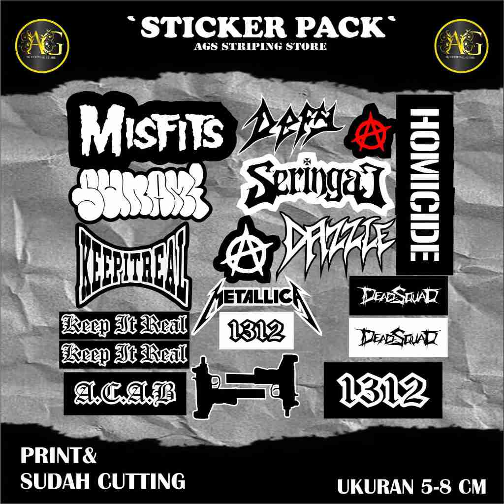 Jual STICKER PACK MOTIF TERKEREN BRAND-STICKER PACK METAL2024 | Shopee ...