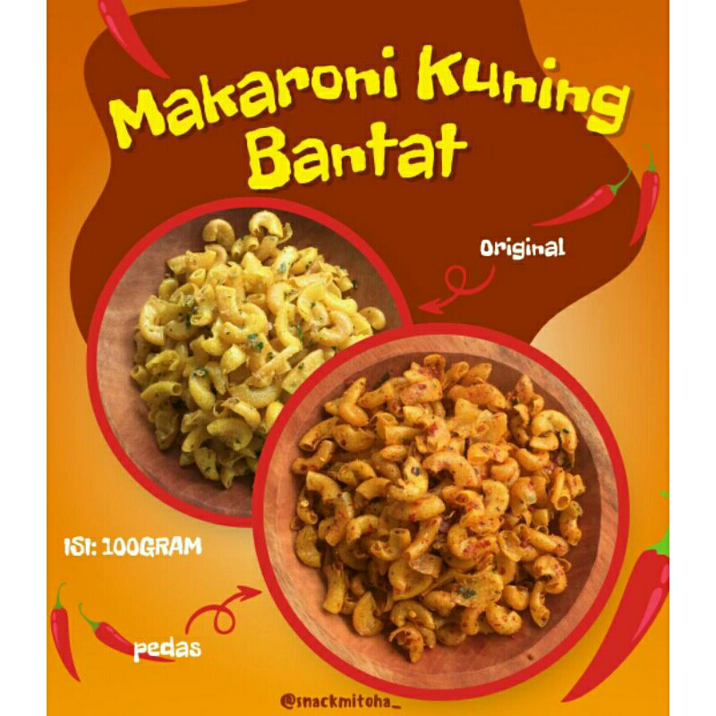 Jual Makaroni kuning kriuk/Makaroni bantat/Makaroni pipa/Seblak kering ...