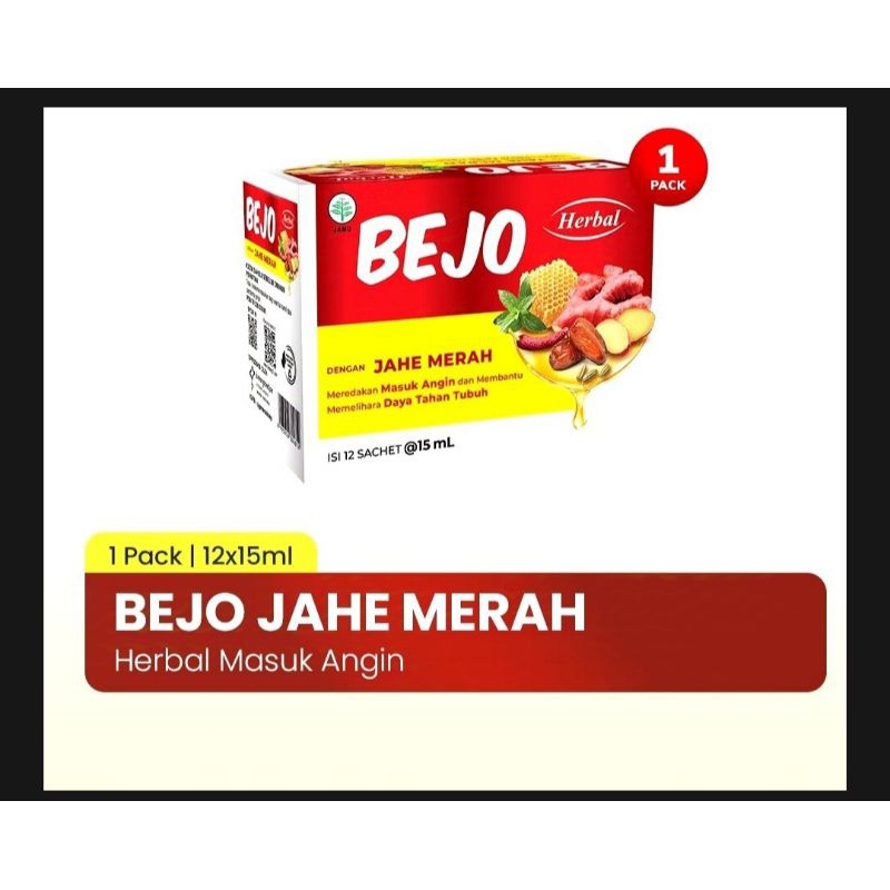 Jual BEJO JAHE MERAH 1 BOX ISI 12 SACHET | Shopee Indonesia