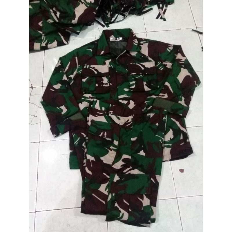 Jual BAJU PDL BALLOTELI WOOL WARNA PEMBAGIAN FULL PERKERAS/SERAGAM/SETELAN TNI | Shopee Indonesia