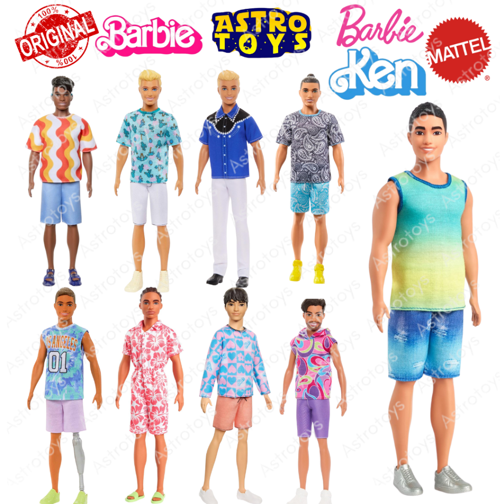 Jual Mattel Barbie Ken Fashionistas Doll Original - Mainan Anak ...