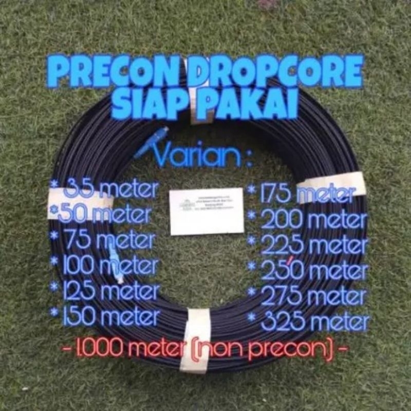 Jual Dropcore 1 core / Cable Fiber Optik Precon / FTTH 200M/325/275/250 ...