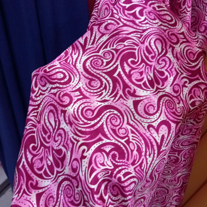 Jual Kain - Kain Satin Silk Motif Abstrak Import - Kain Satin Silk ...