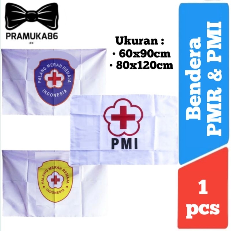 Jual Bendera PMR & PMI Sablon / Bendera Pmr / Bendera PMI | Shopee ...