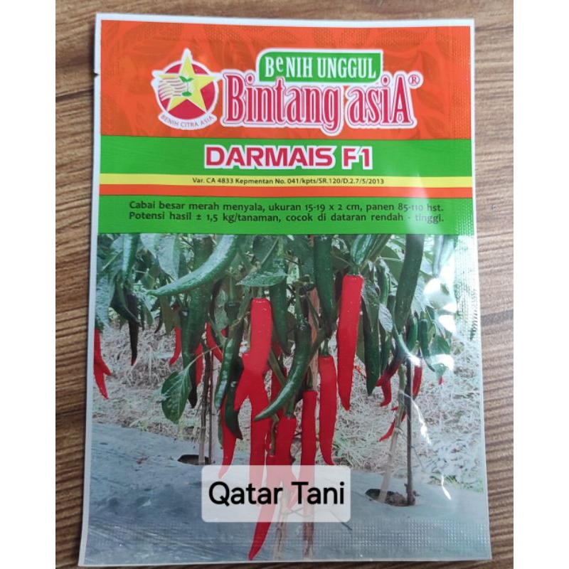 Jual Benih Cabe Besar DARMAIS F1 10 Gram Original (Exp : 7-2026 ...