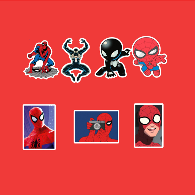 Jual Stiker Pack Spiderman Gaul Kekinian Keren Aesthetic HP Laptop Tab ...