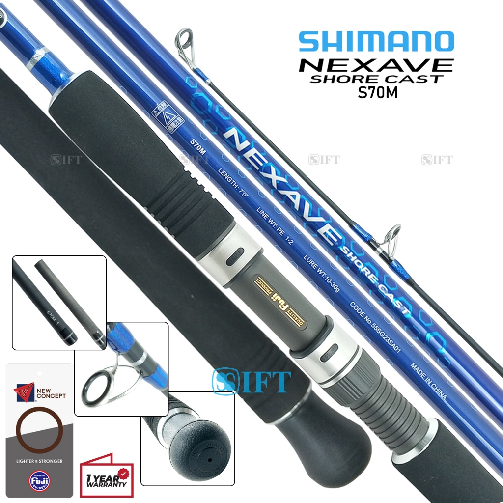 Jual Joran SHIMANO NEXAVE SHORE CAST | Fuji Guides & Seat | Popping | Rockfishing Pantai Pasiran ...