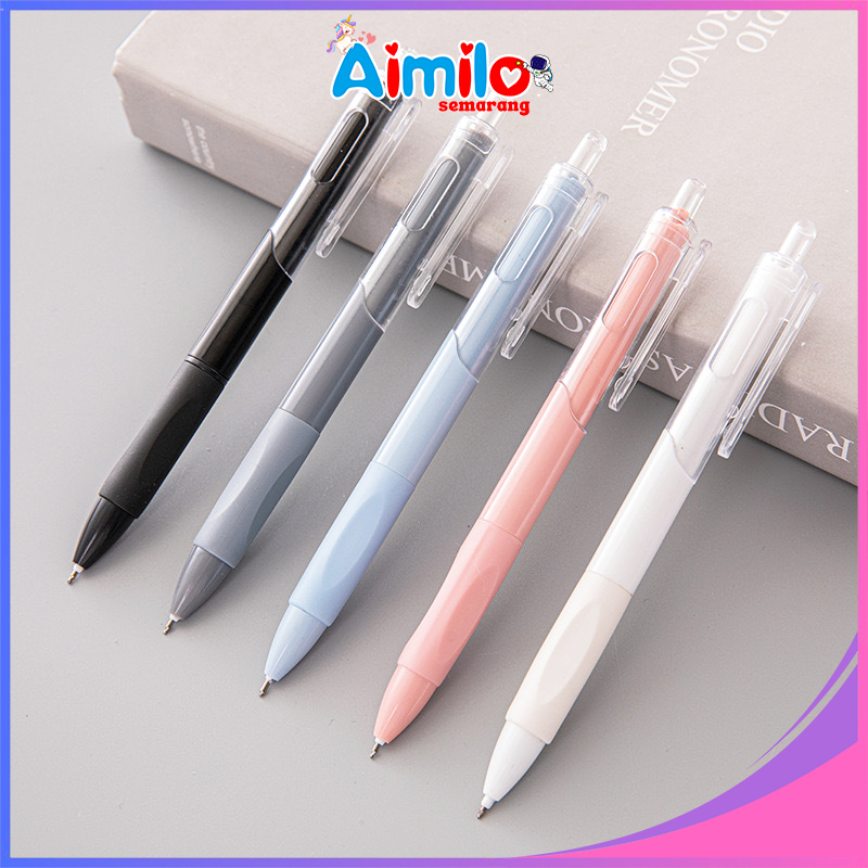 Jual Aimilo - Pulpen Gel Pen Gel Retractable 4 Warna 0.5mm Satuan ...