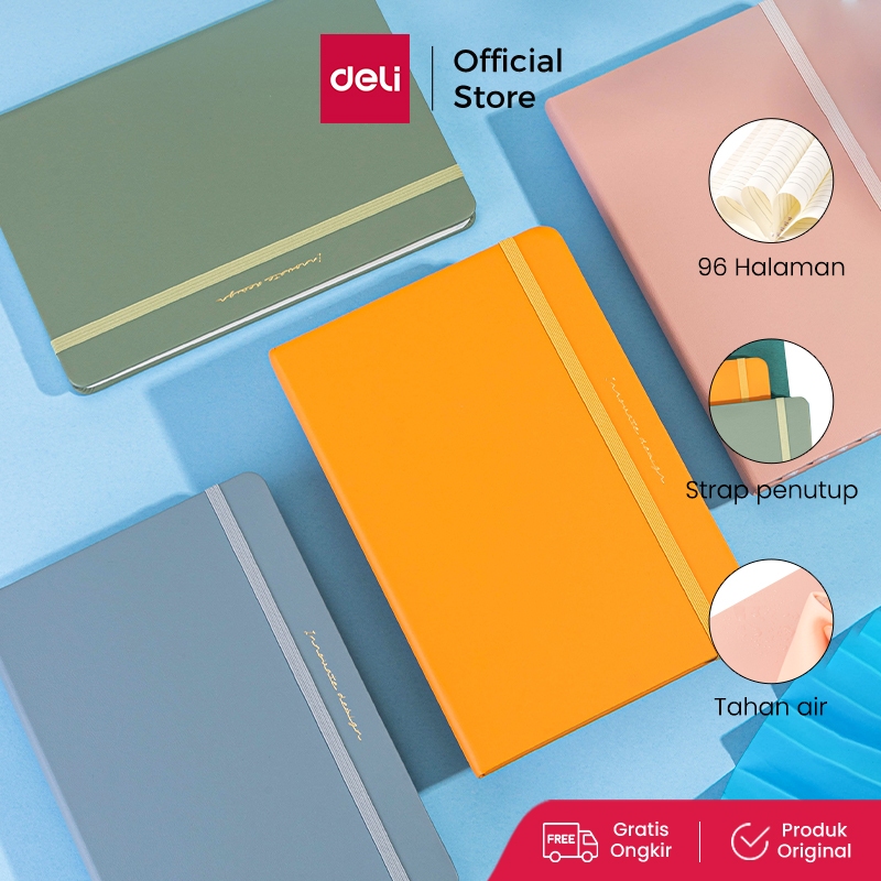 Jual Deli Leather Cover Notebook / Buku Catatan Cover Kulit A5 96 ...