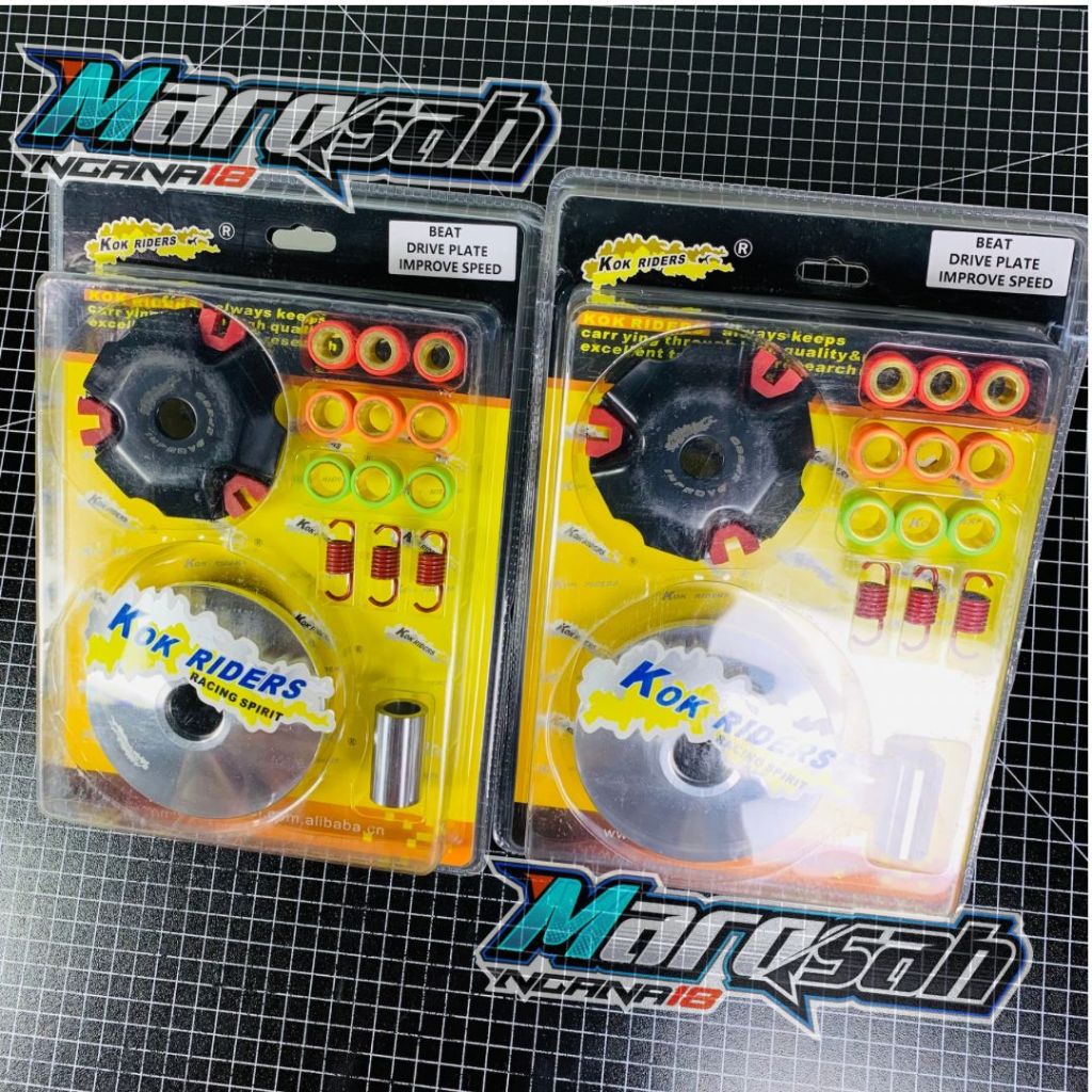 Jual PULLEY SET BEAT GENIO 2022 KOJ RACING KOK RIDERS MARQSAH NGANA18 ...
