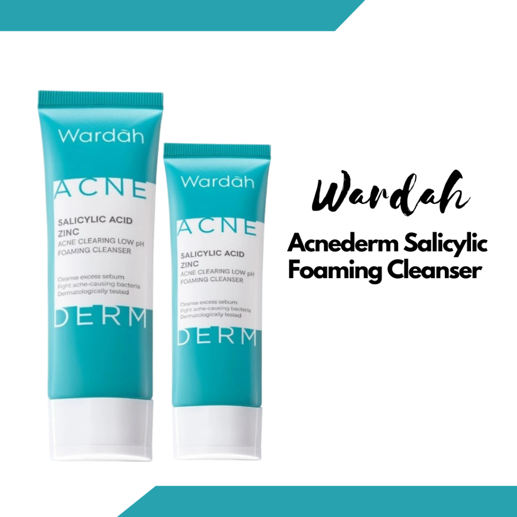 Jual Wardah Acnederm Salicylic Acid Zinc Acne Clearing Low pH Foaming ...