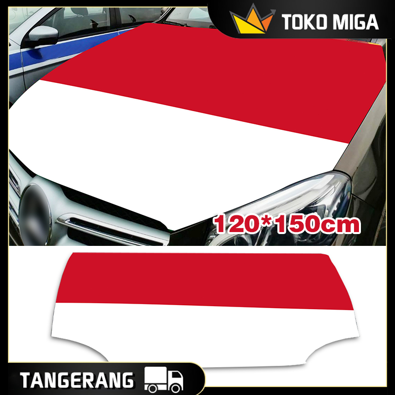 Jual Car Hood Cover Flag Bendera Merah Putih Besar Universal Bendera ...