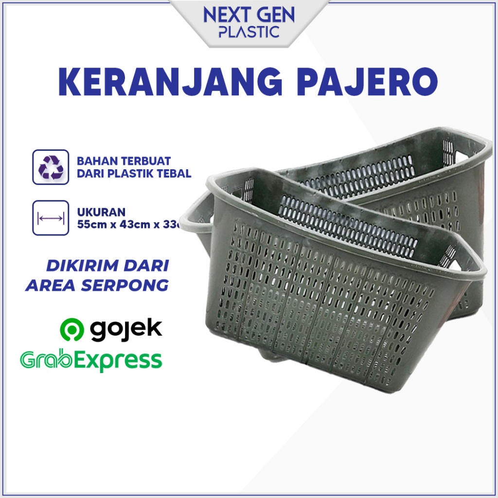 Jual KERANJANG PAJERO / Keranjang Plastik Serbaguna Baju Kotor Laundry ...