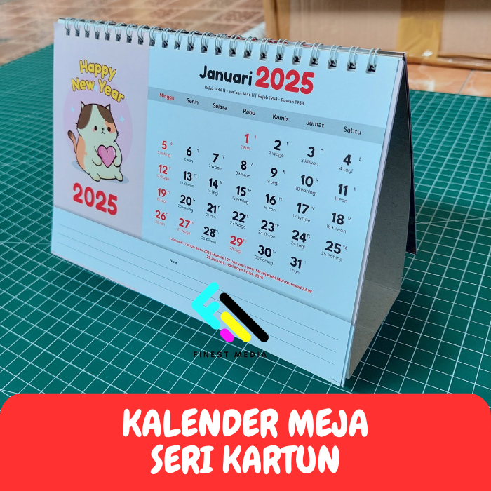 Jual PROMO KALENDER MEJA TAHUN 2025 - KALENDER DUDUK TAHUN 2025 SERI ...