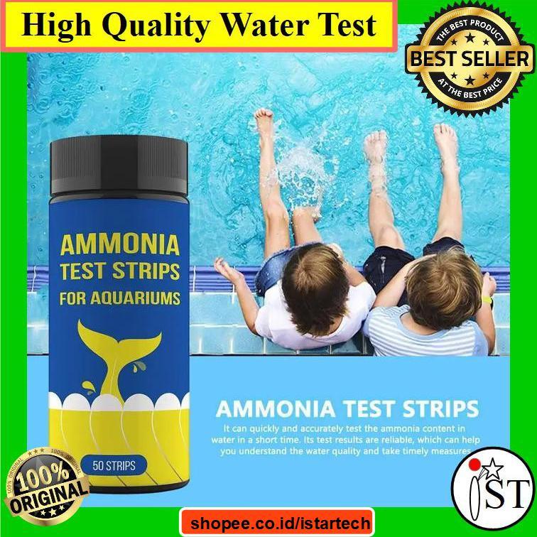 Jual Uji Amonia Kualitas Air Akuarium Ammonia Water Test Paper Kertas ...