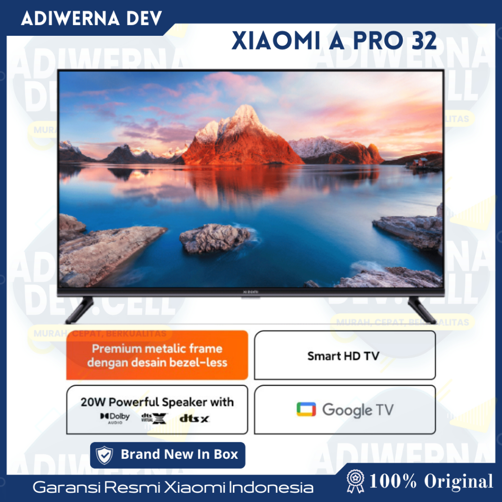 Jual Xiaomi TV A Pro 32" | Google TV | Resolusi Smart HD Dolby Vision ...
