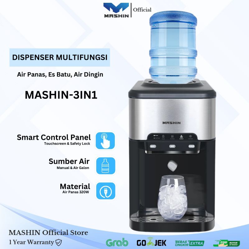 Jual Mashin - Mesin Es Batu Bulat Dispenser Multifungsi 30kg/24jam Ice ...