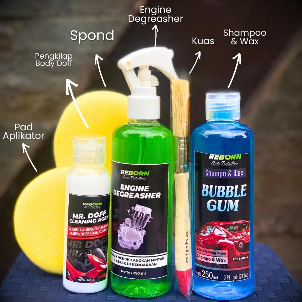 Jual REBORN - Paket Perawatan Body Doff 3 BOTOL Mr.doff Shampo & Wax ...