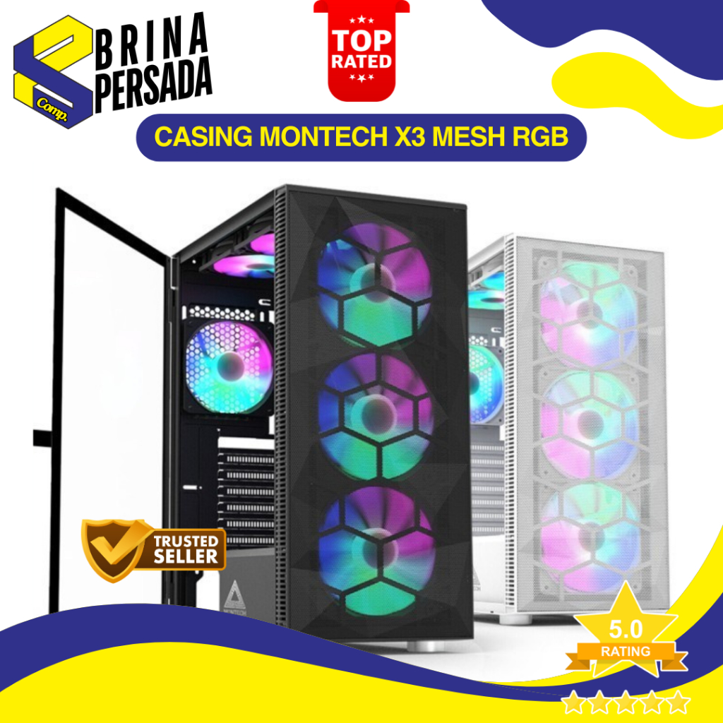Jual CASING MONTECH X3 MESH RGB | Shopee Indonesia