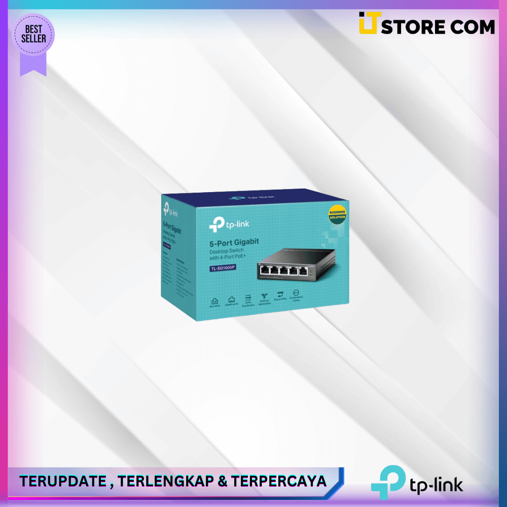Jual TP-LINK TL-SG1005P 5 PORT GIGABIT DESKTOP PORT PoE SWITCH WITH 4 PORT | Shopee Indonesia