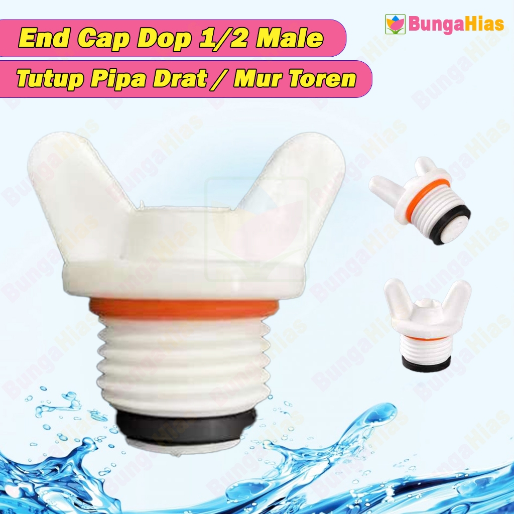 Jual End Cap Dop 1/2 Inch Male Kuping Tutup Sock Drat Dalam Luar Plug ...