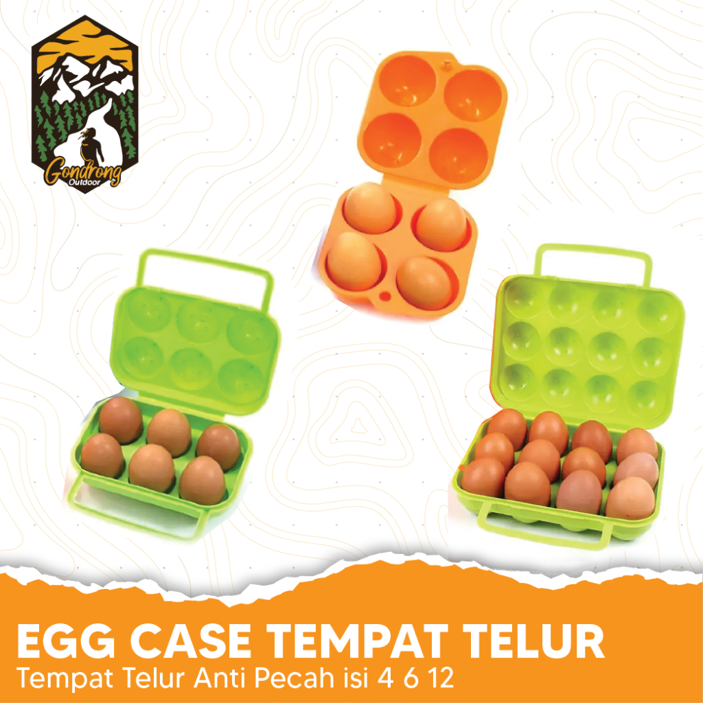 Jual Tempat telur camping egg holder isi 4 isi 6 dan isi 12 - tempat ...