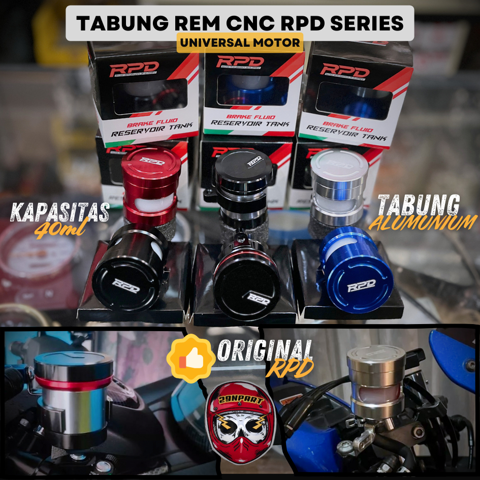Jual Tabung Minyak Rem Reservoir Tank Alumium Universal Original RPD ...
