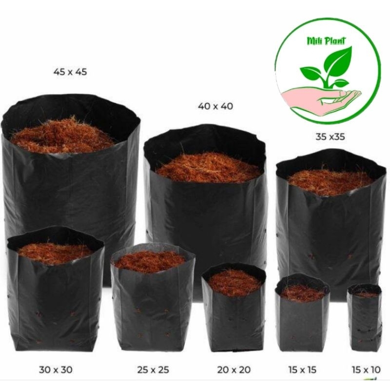 Jual polibag tanaman 500gram /setengah kg ukuran variasi | Shopee Indonesia