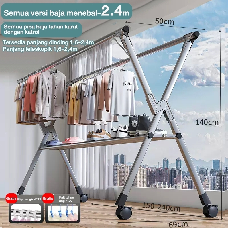 Jual Roda Untuk Jemuran Baju Roda Rak Serbaguna | Shopee Indonesia